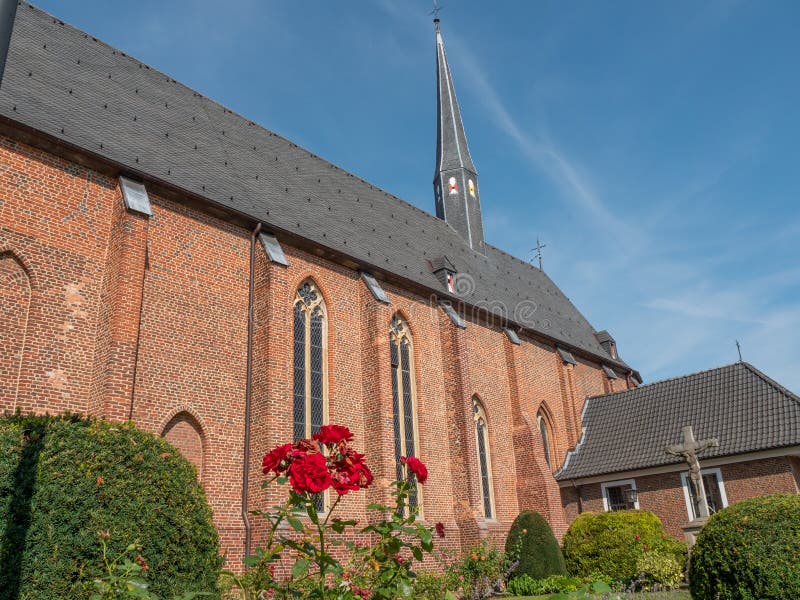 Monastery at Burlo in Germany Stock Photo - Image of summer, monastery ...