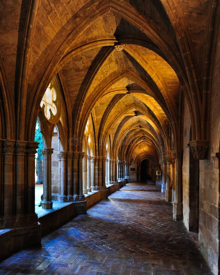 Monastery cloister stock photo. Image of cistercian, veruela - 7856648