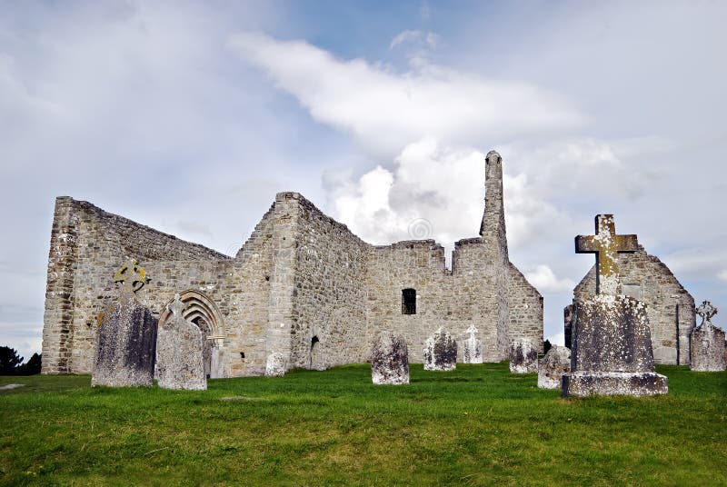 The Monastery of Clonmacnoise Stock Image - Image of church, cemetery ...
