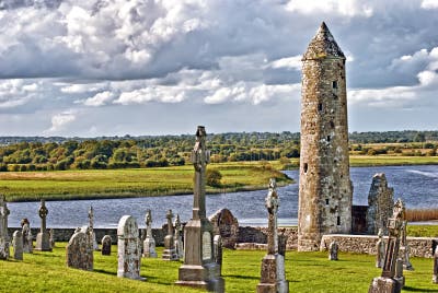 The Monastery of Clonmacnoise, Ireland Stock Photo - Image of ...