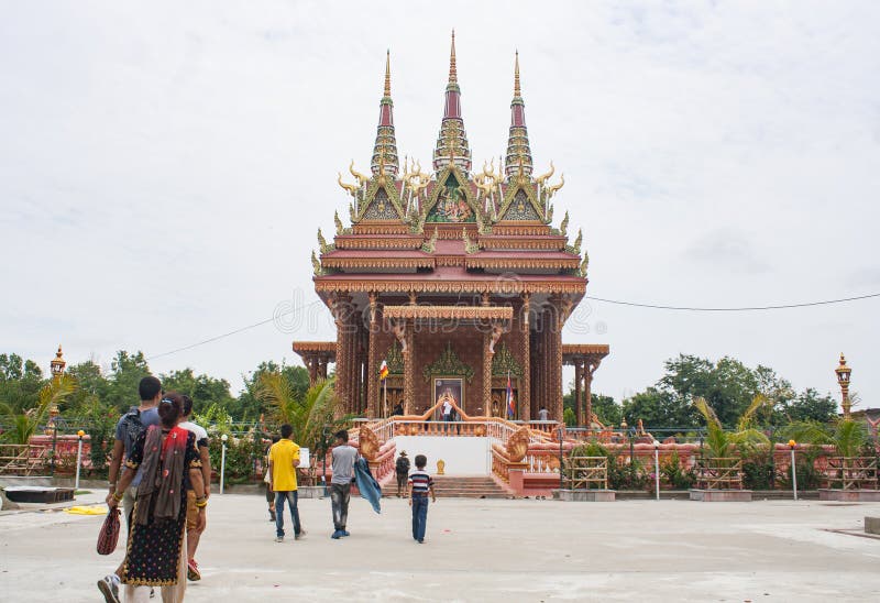 Monastery of Combodia, Lumbini, Nepal Editorial Photo - Image of ...