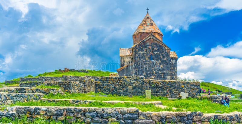 The Monastery Complex on Sevan Peninsula Editorial Photo - Image of ...