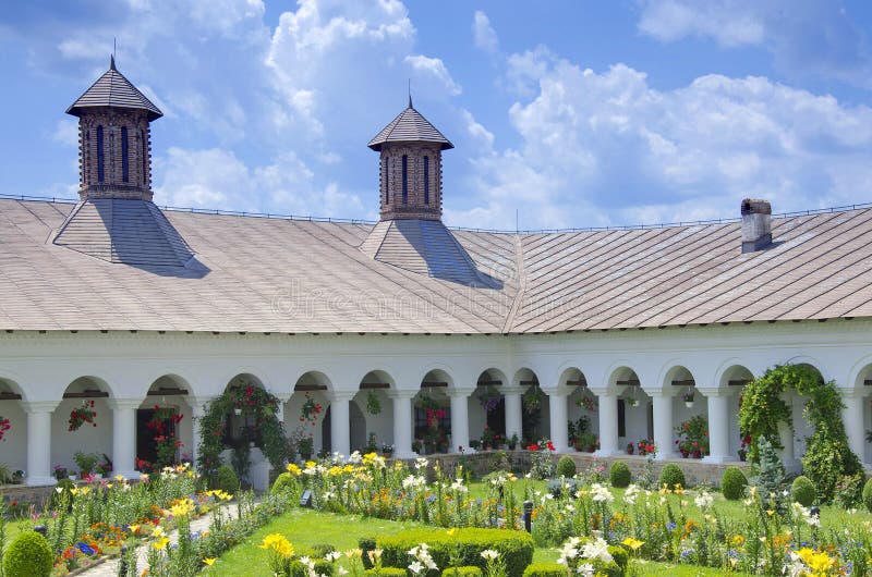 Monastery courtyard stock image. Image of architecture - 28218713