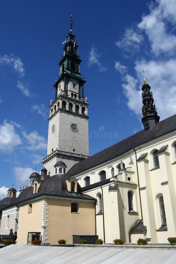 Monastery in Czestochowa editorial stock image. Image of black - 43910029