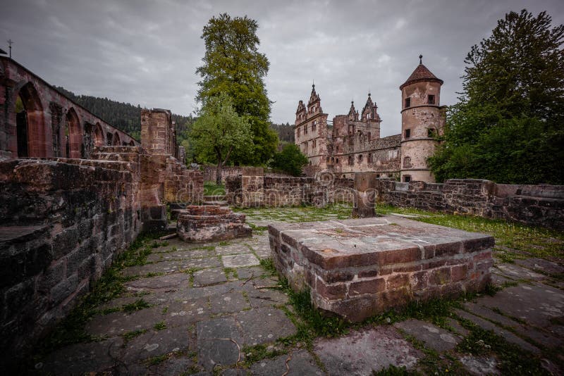 Monastery at Dawn Black Forest Night Time Stock Photo - Image of ...