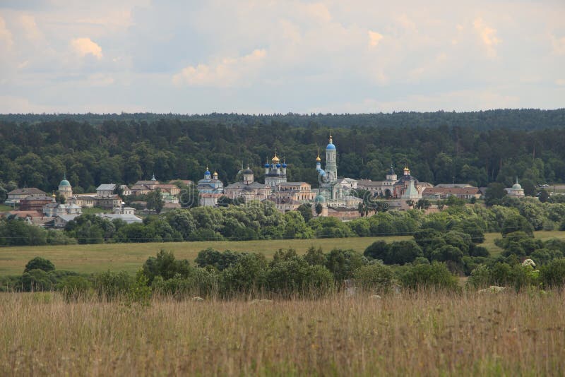 Monastery in the field stock photo. Image of summer, landscape - 56659462