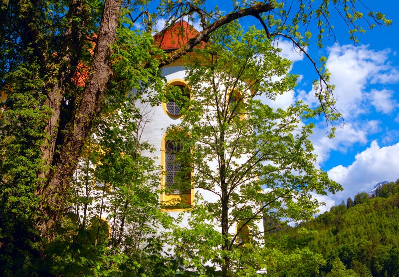 Monastery in the forest stock image. Image of religion - 196087263