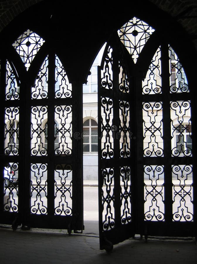 Monastery Gates stock image. Image of cloister, leaving - 844657
