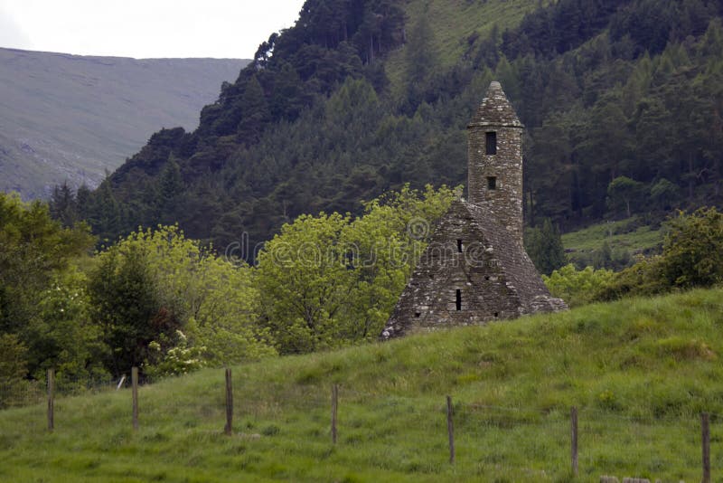 Monastery Glendalough in Ireland Stock Photo - Image of ancient ...