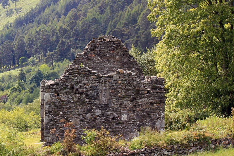 Monastery Glendalough in Ireland Stock Photo - Image of friar, city ...