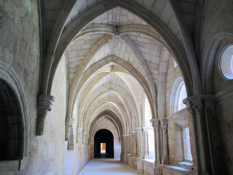 Monastery hall stock image. Image of lonely, door, arch - 66288691
