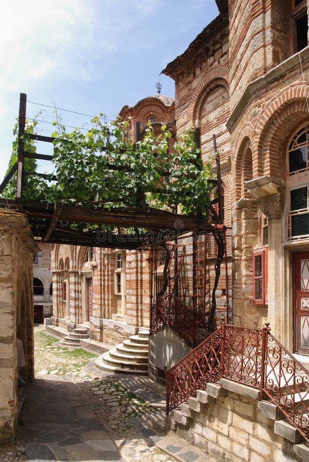 Monastery Hilandar, Holy Mount Athos Stock Photo - Image of halkidiki ...