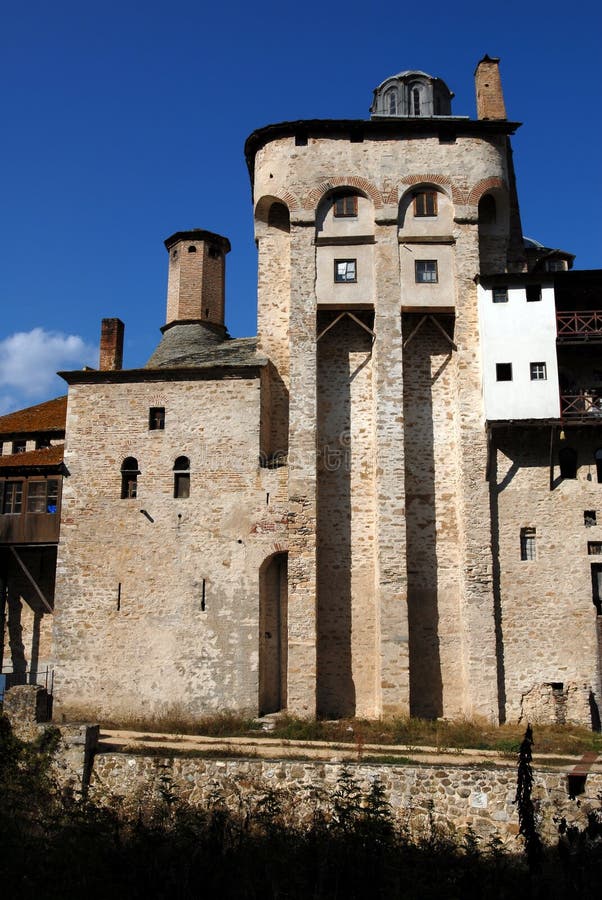 Monastery Hilandar, Holy Mount Athos Stock Photo - Image of halkidiki ...