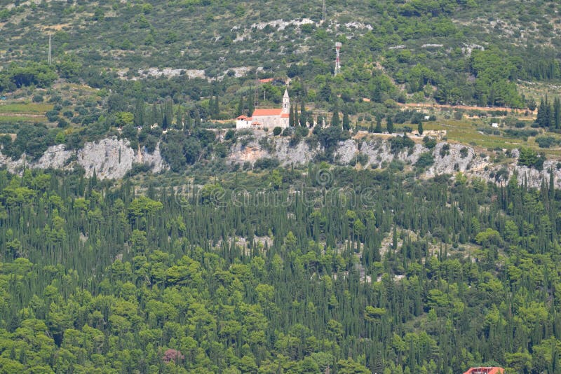 Monastery hill stock photo. Image of dalmatia, european - 46760284