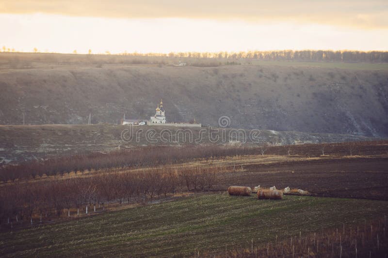 Monastery on Hill stock photo. Image of mountain, beauty - 66773892