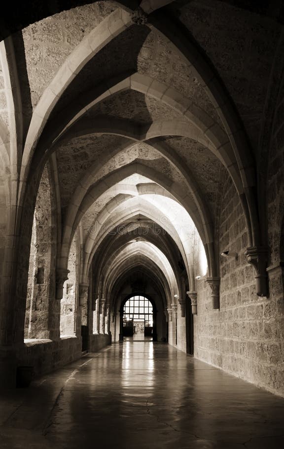 Monastery interior editorial image. Image of empty, hall - 7988470