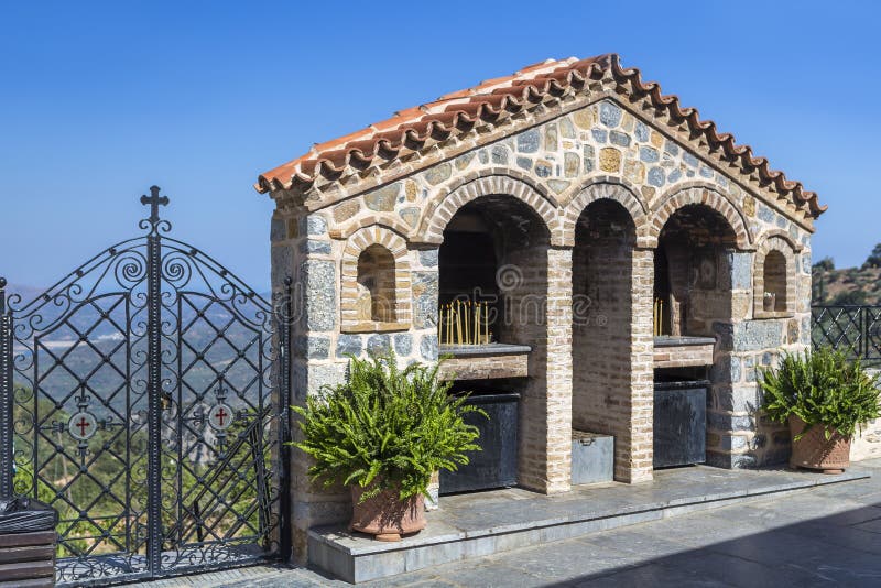 Monastery Kera Kardiotissa in the Mountains of Crete. Greece Stock ...
