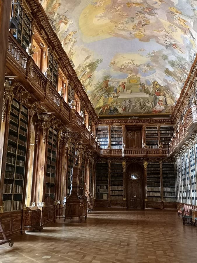 Monastery Library in Melk Abbey Stock Image - Image of angel, luxury ...