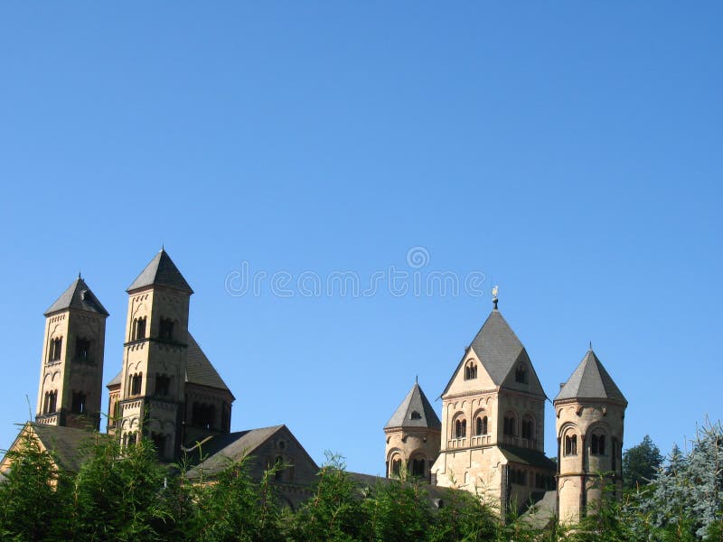 Monastery Maria Lach stock image. Image of cathedrale - 13347495