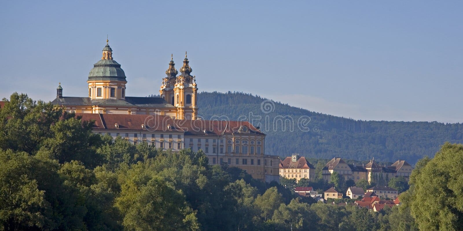Castle Melk in Austria stock photo. Image of view, panorama - 1360442