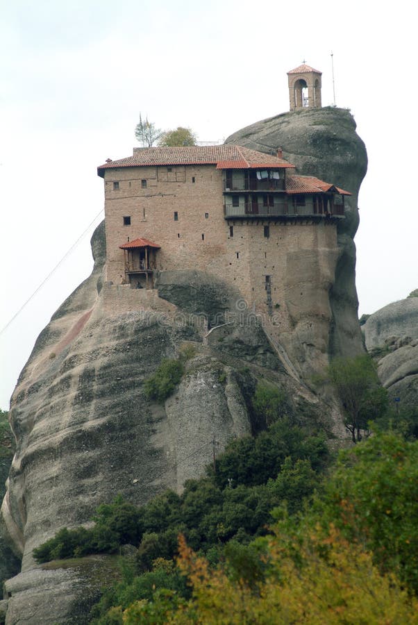 Monastery of Meteora, Greece Stock Photo - Image of lifestyles ...
