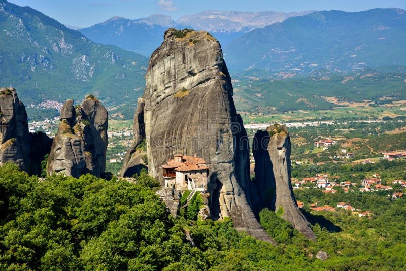 Monastery in Meteora, Greece. Stock Image - Image of religion, travel ...