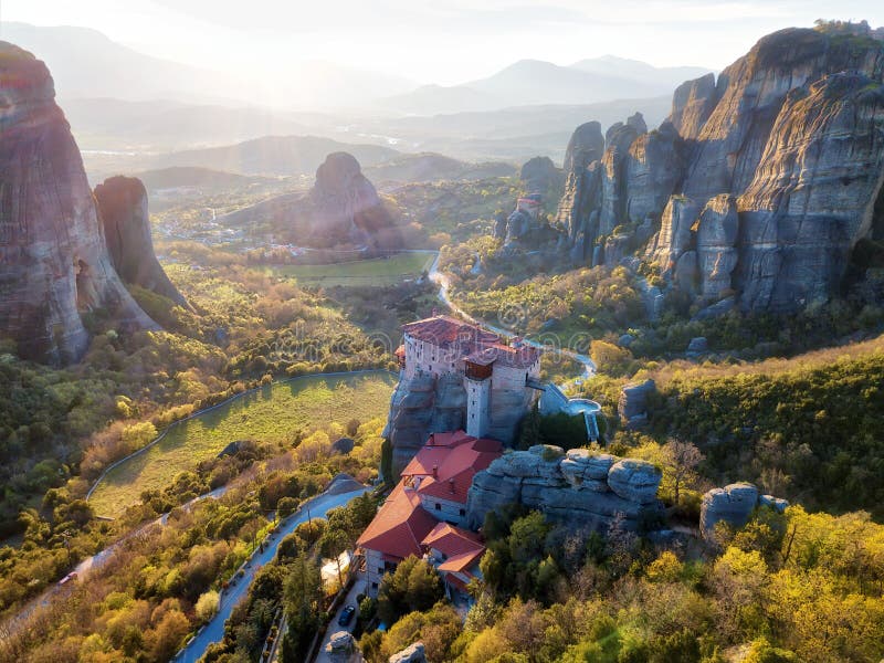 Monastery in Meteora, Northern Greece in Spring 2018 Stock Photo ...