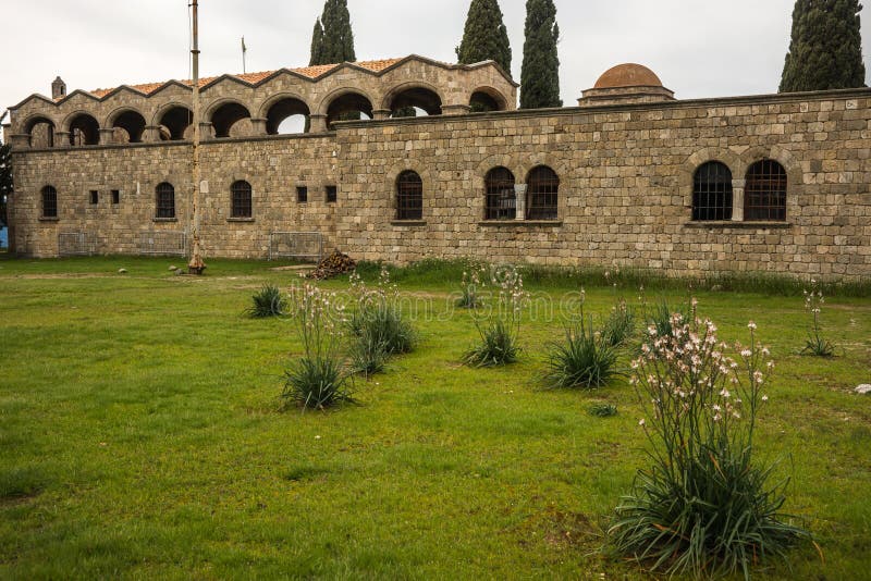 Monastery on Mount Filerimos, Rhodes, Greece Stock Photo - Image of ...