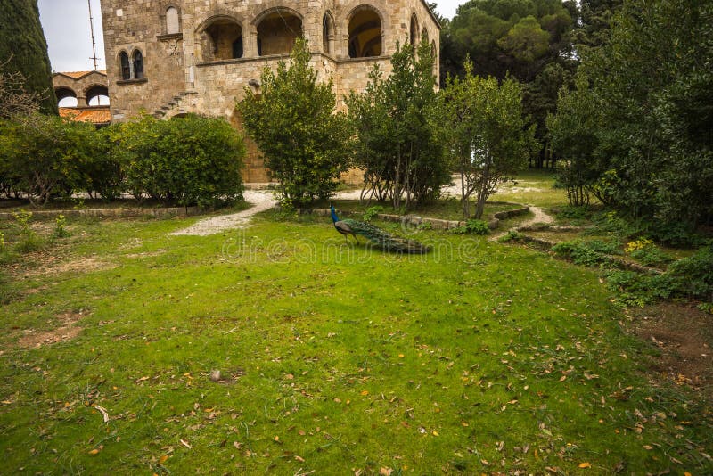 Monastery on Mount Filerimos, Rhodes, Greece Stock Photo - Image of ...