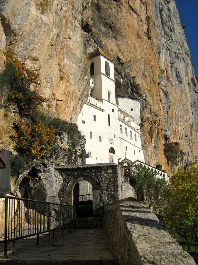 Monastery Ostrog stock photo. Image of buildings, niksic - 16871142