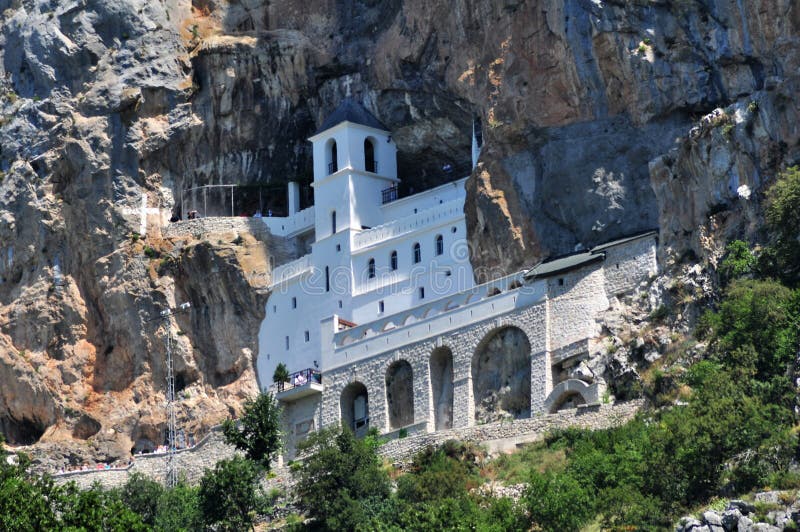 The Monastery of Ostrog stock image. Image of vertical - 131201991