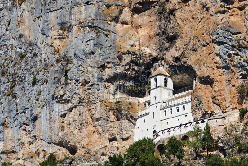 Ostrog Monastery In Montenegro Stock Image - Image of cliff, cloister ...