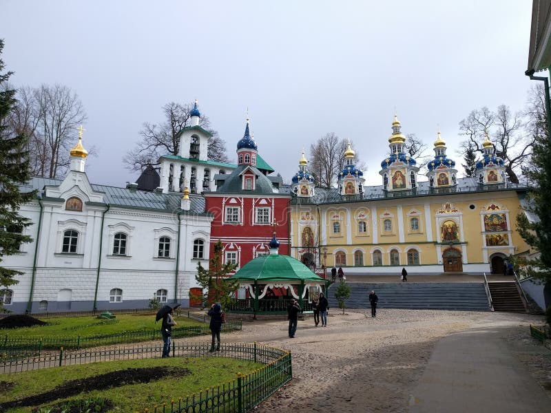 Monastery in Pechory, Russia Editorial Image - Image of church, russia ...