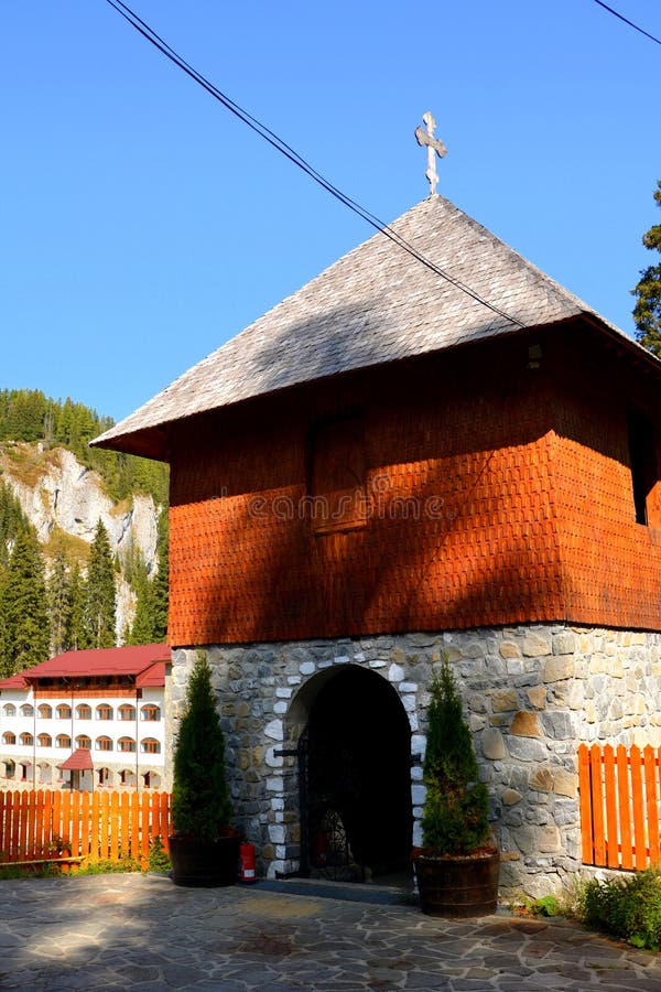 Monastery Pestera in Bucegi Massif, in Carpathian Bend Mountains ...