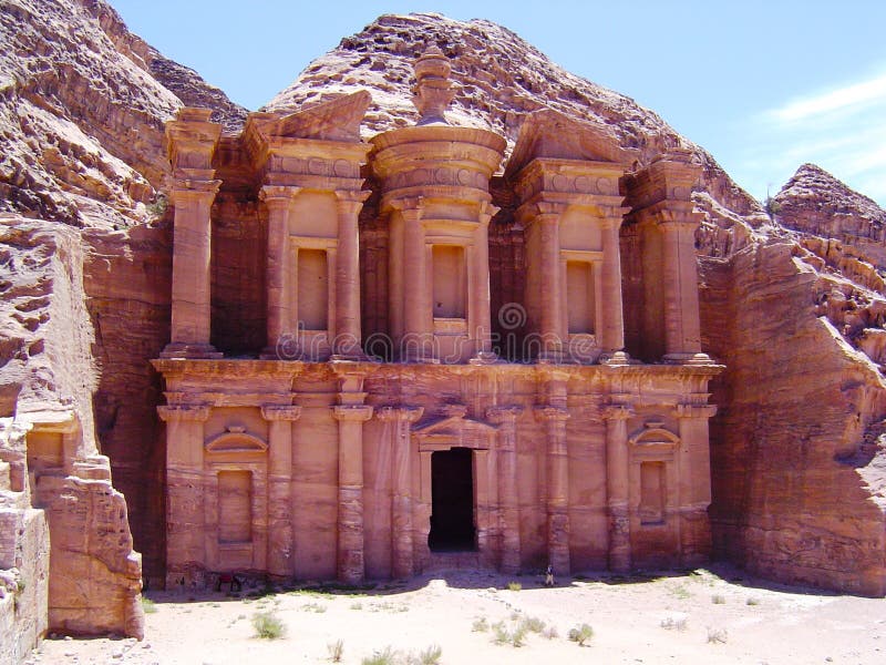 The Monastery, Petra, Jordan Stock Image - Image of desert, jordan ...