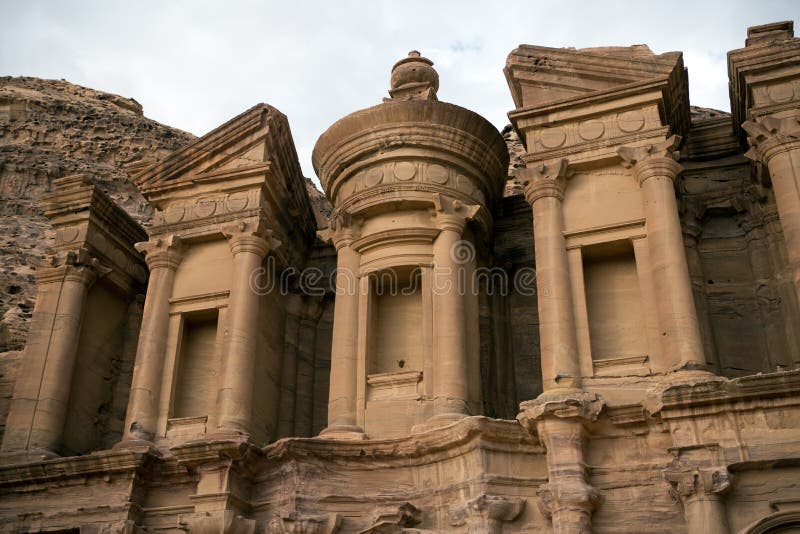 The Monastery in Petra, Jordan Stock Image - Image of petra, outdoors ...