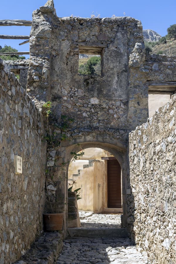 Kato Moni Preveli Monastery in Crete, Greece Stock Photo - Image of ...