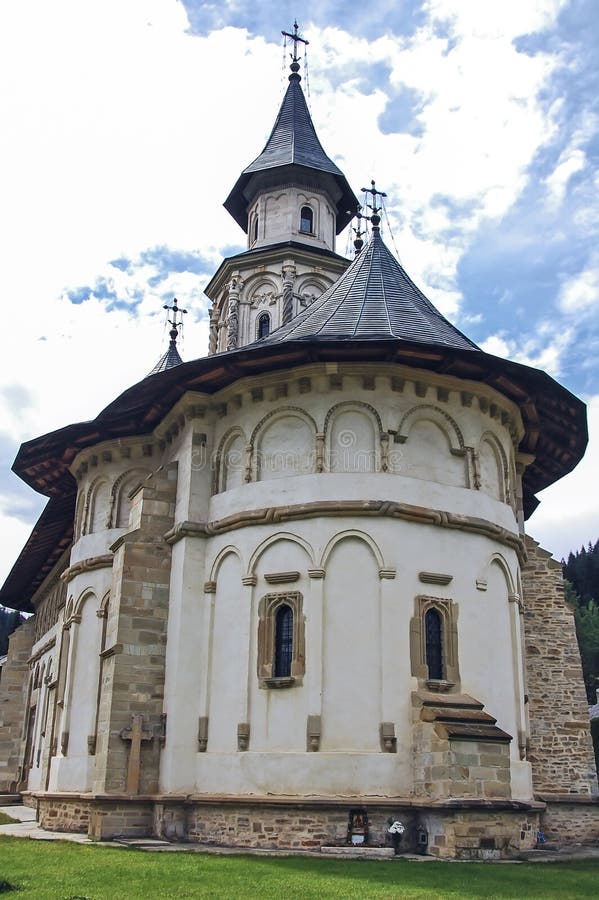 The Monastery Putna, Romania. Stock Photo - Image of architecture ...