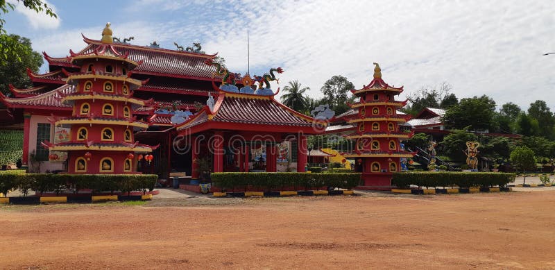 Monastery; Red Building; Soil; Chinese Stock Image - Image of soil ...