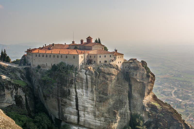 Monastery of Roussanou stock photo. Image of meteora - 47621846