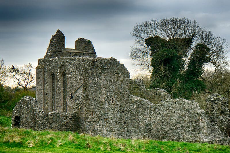 Monastery Ruins, Inch, Northern Ireland Stock Photo - Image of bishop ...