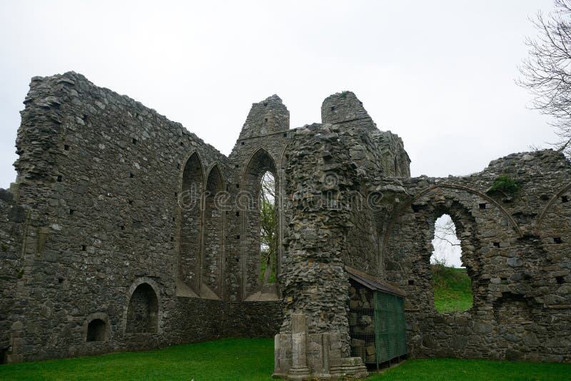 Monastery Ruins, Inch, Northern Ireland Stock Photo - Image of ...
