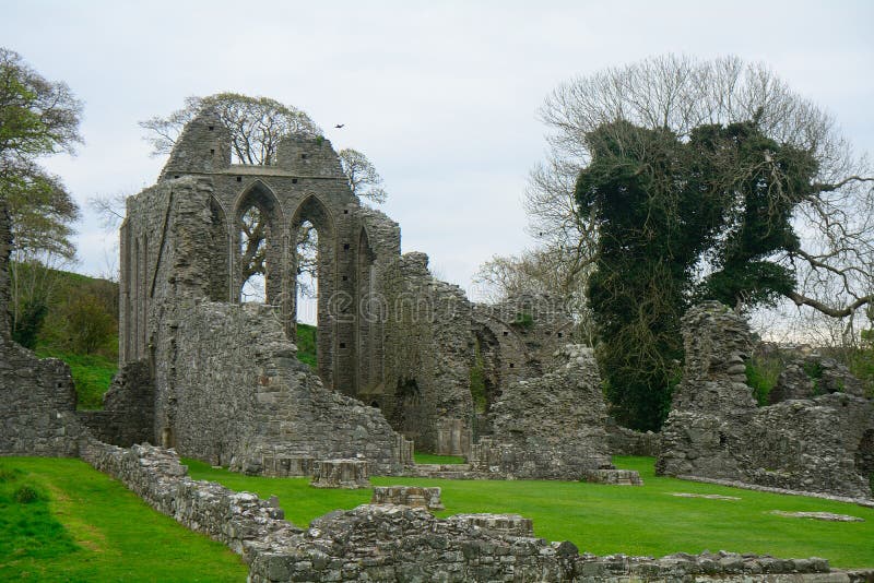 Monastery Ruins, Inch, Northern Ireland Stock Image - Image of ...