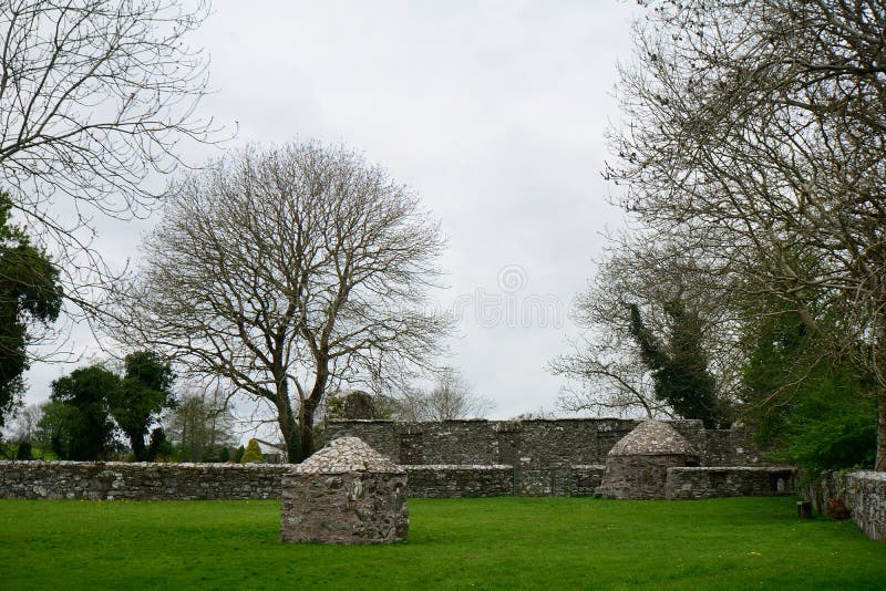 Monastery Ruins, Struell Wells, Northern Ireland Stock Photo - Image of ...