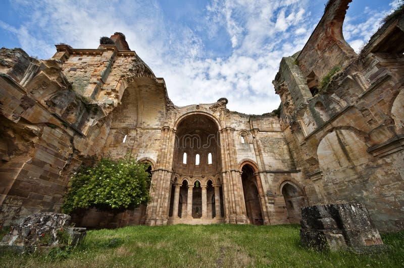 Monastery in Ruins stock image. Image of baroque, religion - 34860513