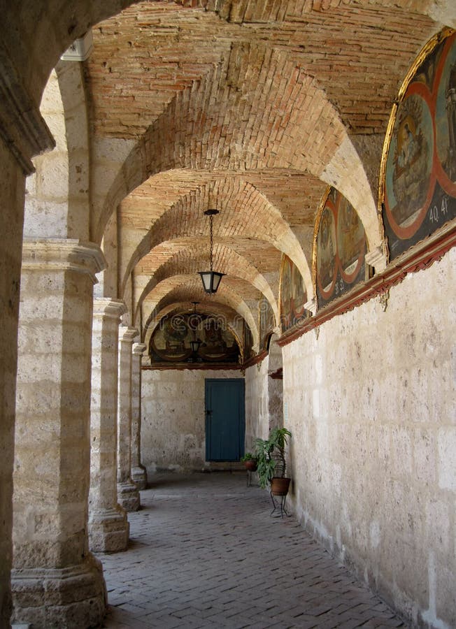 Monastery Santa Catalina (Arequipa, Peru) Stock Image - Image of ...