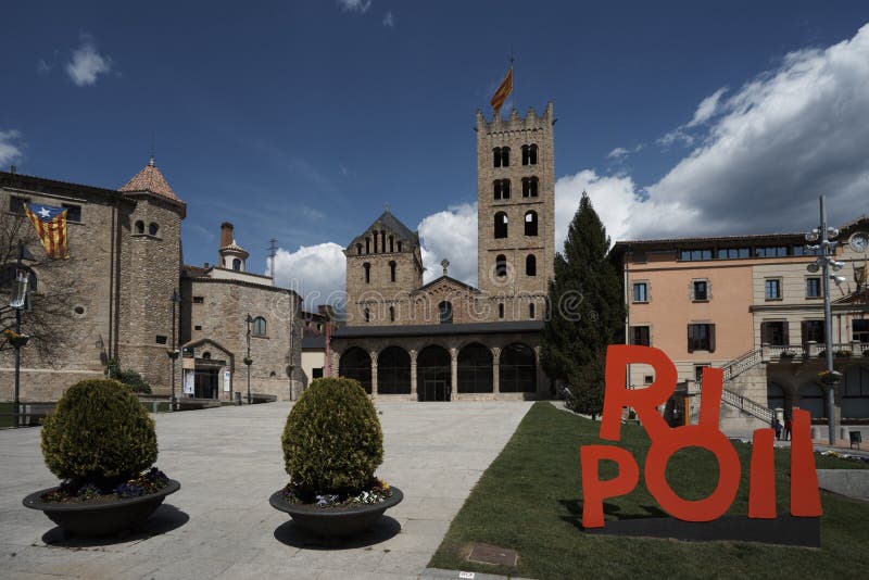 Monastery Santa Maria Ripoll Stock Photo - Image of monastery ...
