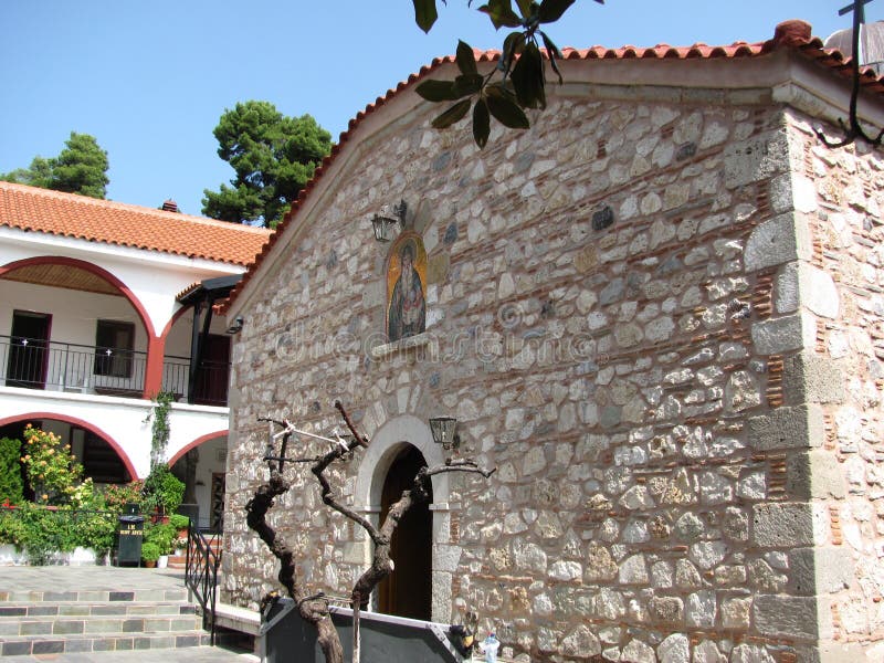 The monastery of St. David stock photo. Image of island - 116853504