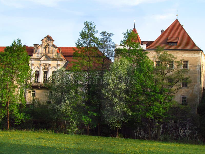Monastery from the 16th Century in the Baroque Style, Zeliv, Czech ...