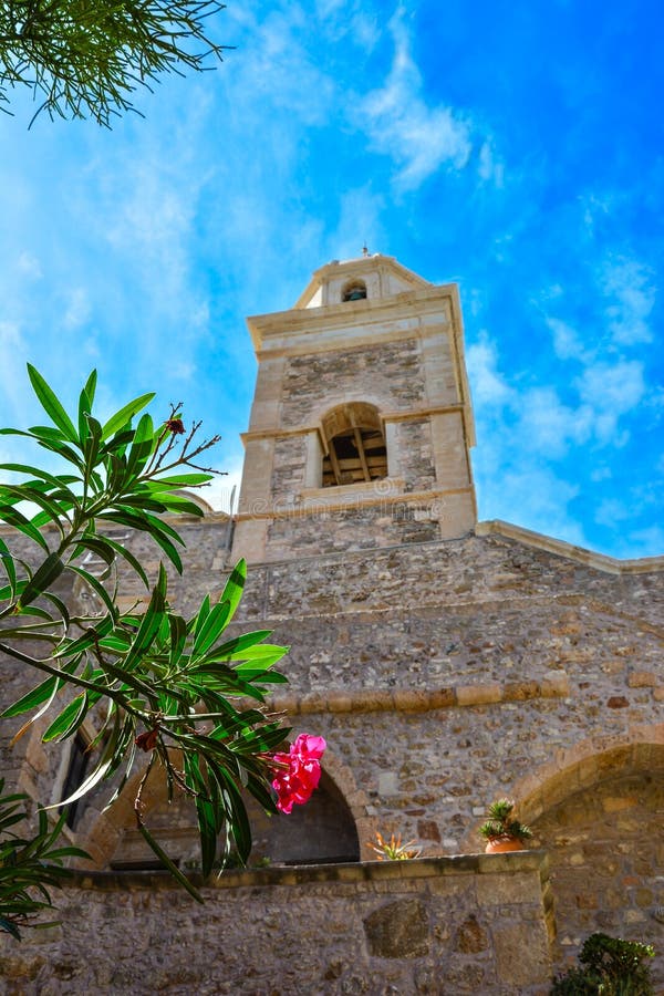 Monastery Toplou, Greece. stock photo. Image of greece - 38890126
